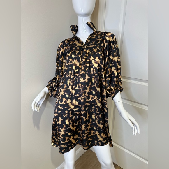 Emily Mccarthy | Dresses | Nwt Emily Mccarthy Stella Tortoise Dress Xs ...